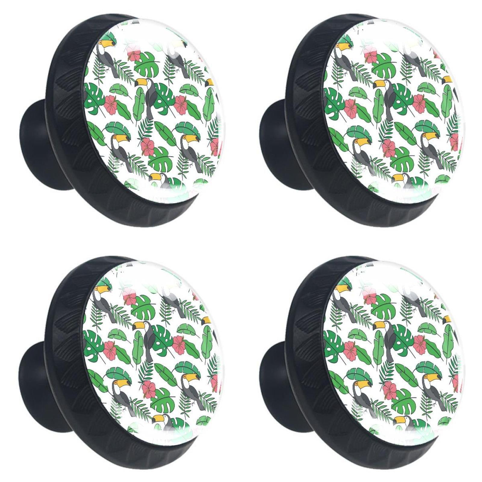 4 Pcs Tropical Toucans Knobs for Kitchen Cabinet Cupboard Dresser ...