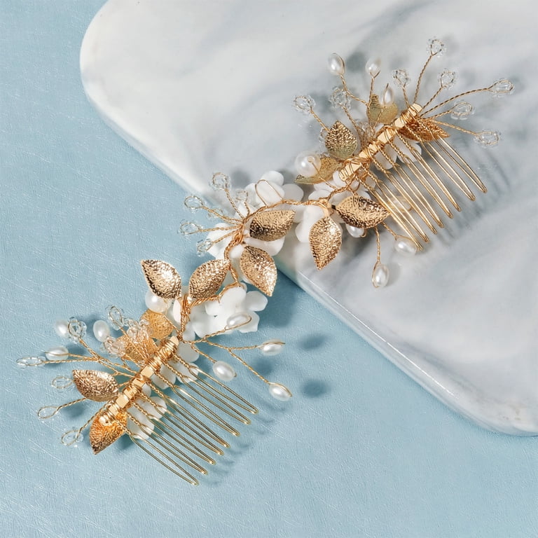 Vintage Hair Comb Gold