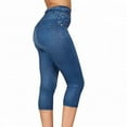 JWZUY Women's Stretch Pull-on Skinny Denim Look Jean Leggings without ...