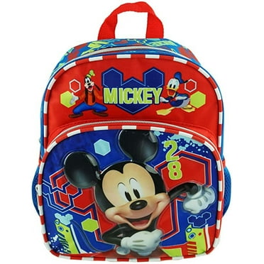 Mickey Mouse Red and Blue Colored Full Sze Backpack (16in) - Walmart.com