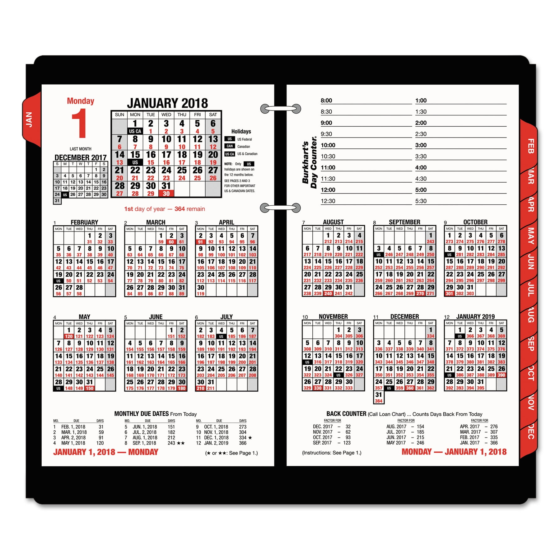 AT A GLANCE Burkhart s Day Counter Desk Calendar Refill 4 1 2 X 7 3 8 AT A GLANCE Burkhart s Day Counter Desk Calendar Refill 4 1 2 X 7 3 8