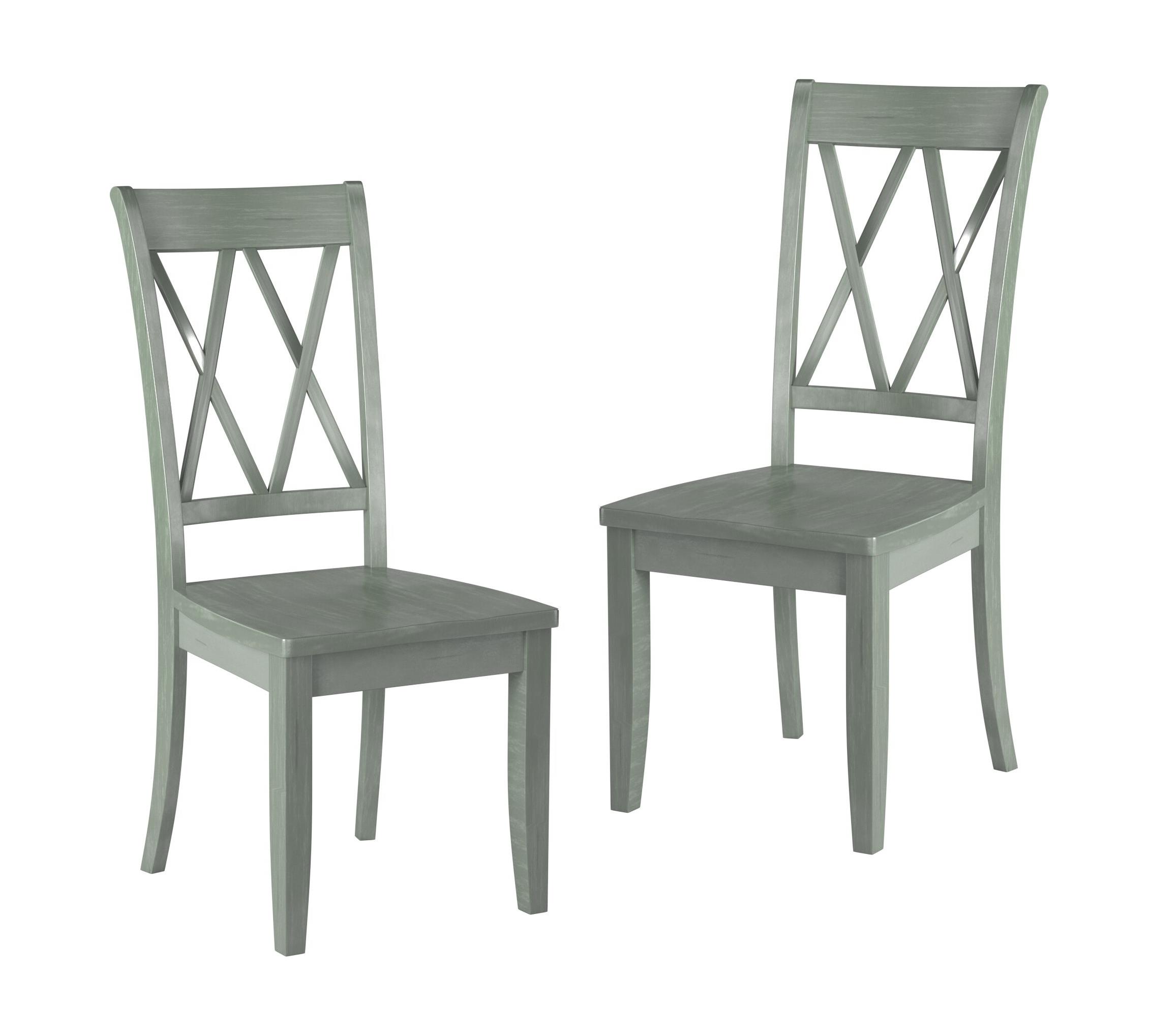 UBesGoo Set of 2 Side Chairs Dining Chairs with Wood Frame For Kitchen ...