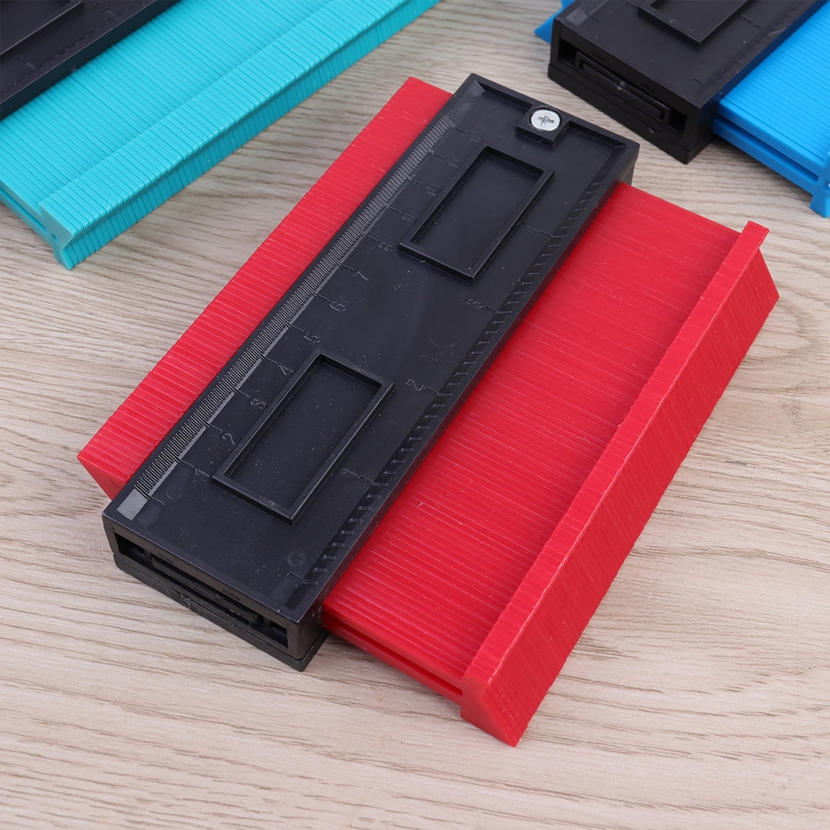 3pcs Plastic Gauge Profile Gauge Tool (5 Inch 12cm Red, 6 Inches 14cm ...