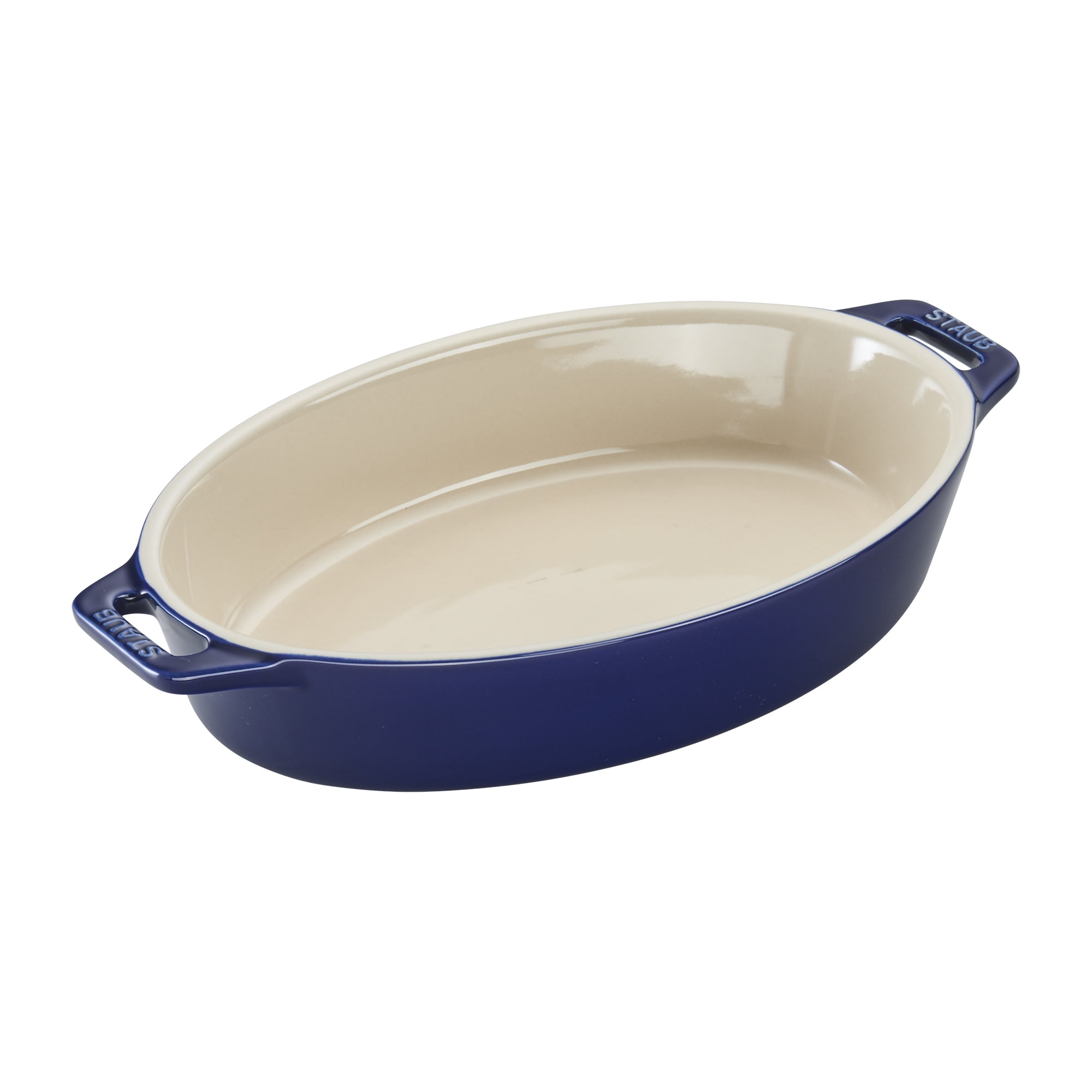 Staub Ceramic 9 Oval Baking Dish Dark Blue Walmart Walmart