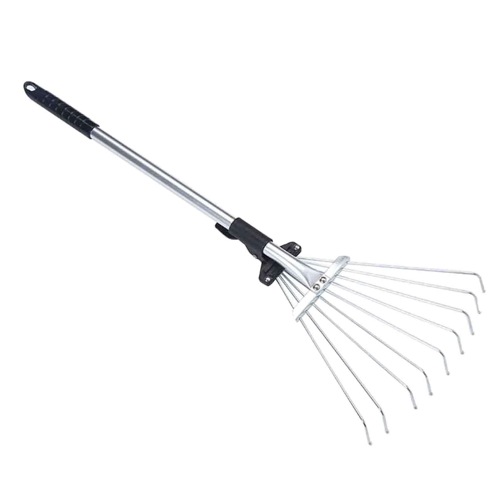 Speravity Garden Leaf Rake Telescoping Handle for Beds Flower Gardening ...