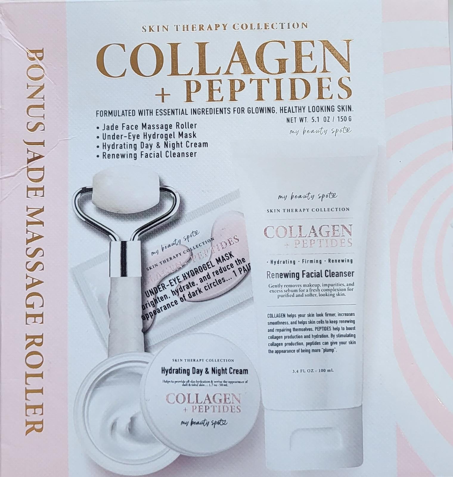 COLLAGEN +PEPTIDES WITH BONUS MASSAGE ROLLER BY SKIN THERAPY COLLECTION ...