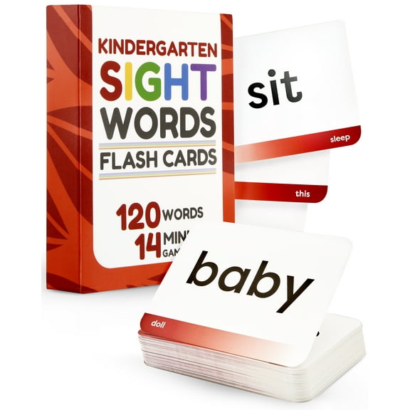 300 Cards, 580PCS High Frequency Sight Words Flash Cards for (Pre-K Pre ...