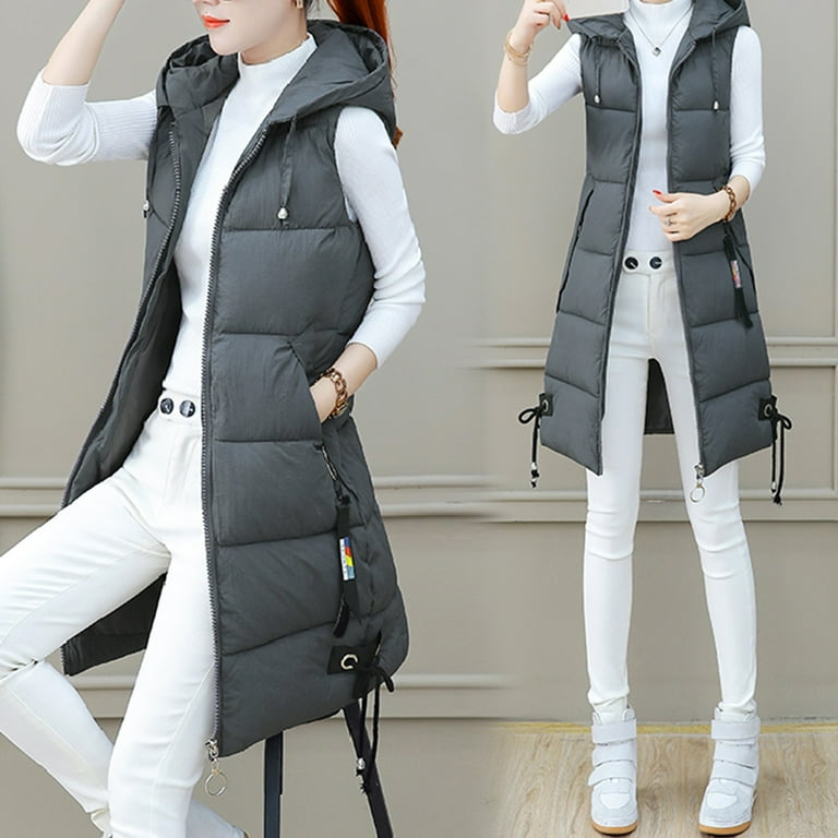 CAICJ98 Crop Puffer Vest Women Womens' Reversible Vest CAICJ98 Crop Puffer Vest Women Womens' Reversible Vest