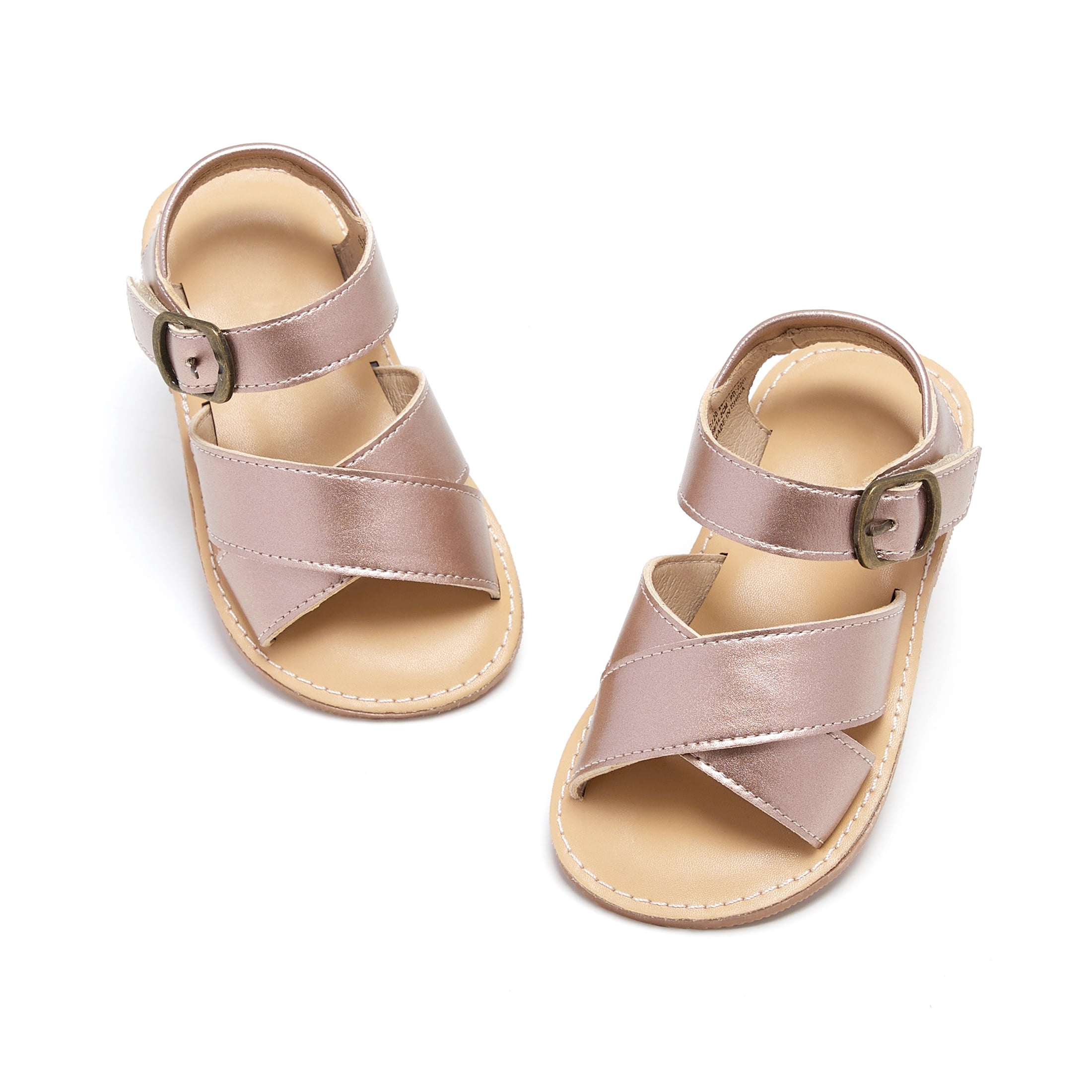 Kiderence Toddler Girls' Summer Slides Sandals, Champagne, Kids' Shoes ...