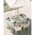 60x120 Inch Outdoor Tablecloth with Umbrella Hole Zipper Rectangle Pink ...
