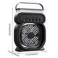 9.45" 3-in-1 Mist Cooling Desk Fan, 450ml Water Tank Portable Personal ...