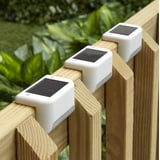 Rail Mounted Solar Deck Lights - White - Set of 3 - Walmart.com