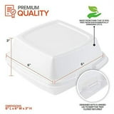 Stock Your Home 6 x 6 Clamshell Takeout Box (50 Count) - Foam ...