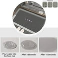 Qiweii Diatomaceous Earth Bathroom Floor Mat Set，Super Absorbent Quick ...