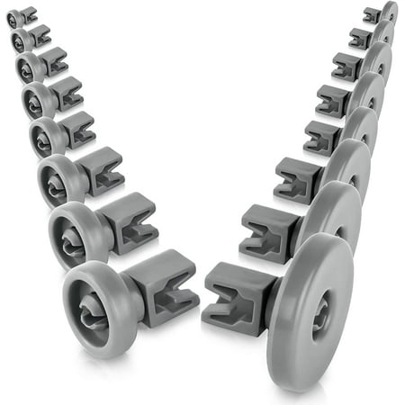 Qianli Universal Dishwasher Upper and Lower Rack Caster Set Replacement ...