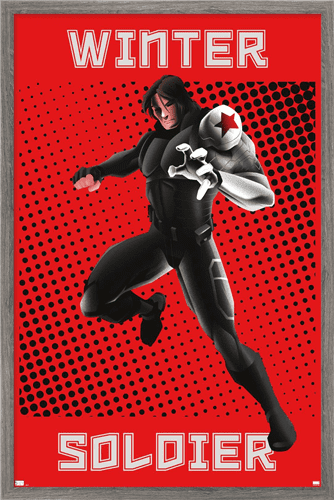 Marvel Shape of a Hero - Winter Soldier Wall Poster, 14.725" x 22.375 ...