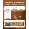 10 Pack 6.6 Ft V Shape LED Aluminum Channel System with Milky Diffuser ...