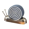 Btomtd Snail Shaped Silicone Coasters Set of 6, 2.5 Inch Non-Slip Heat ...
