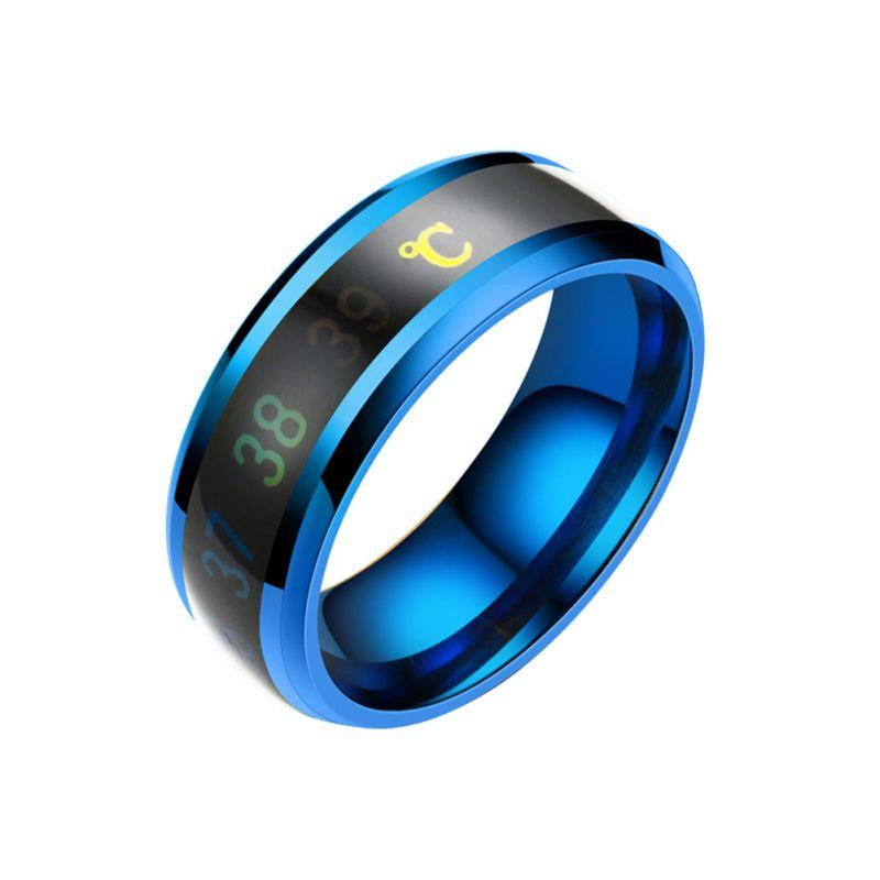 Waterproof Temperature Sense Ring Intelligent Changing Color Smart ...