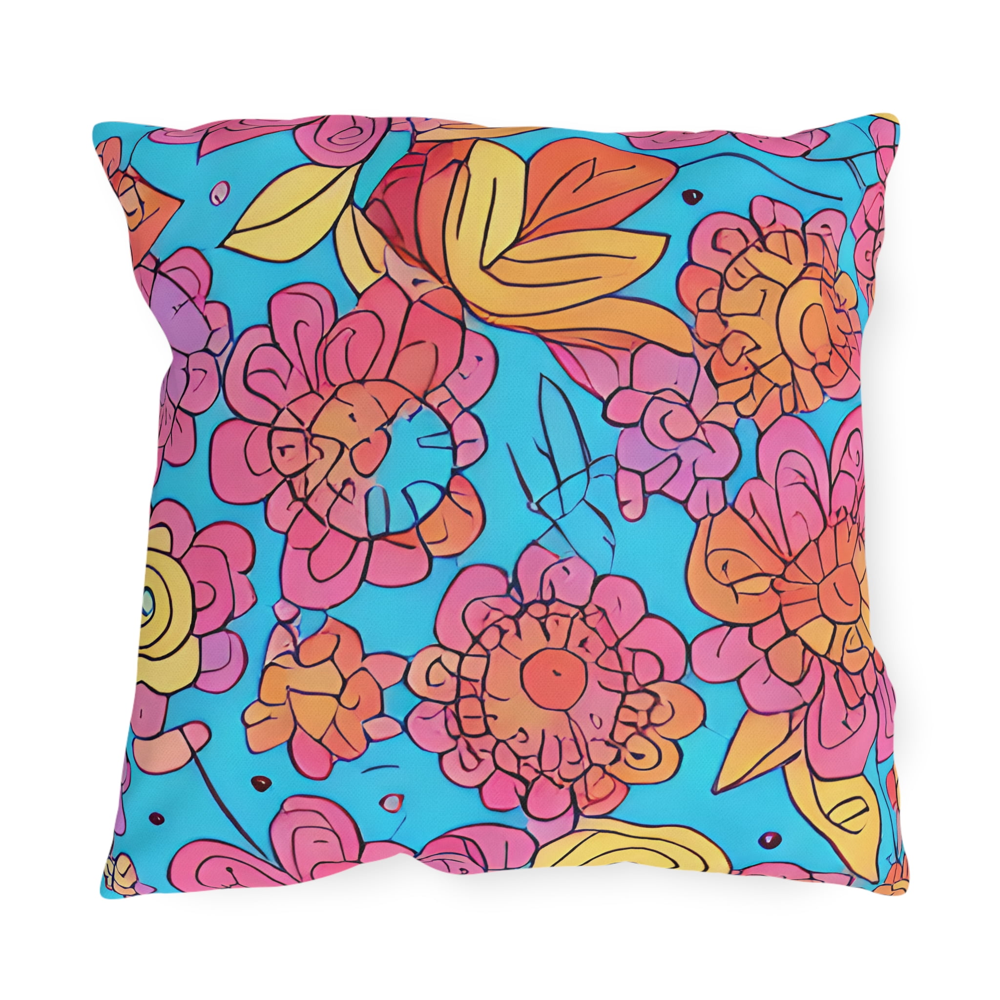 Outdoor Pillow In Flower Design - Walmart.com
