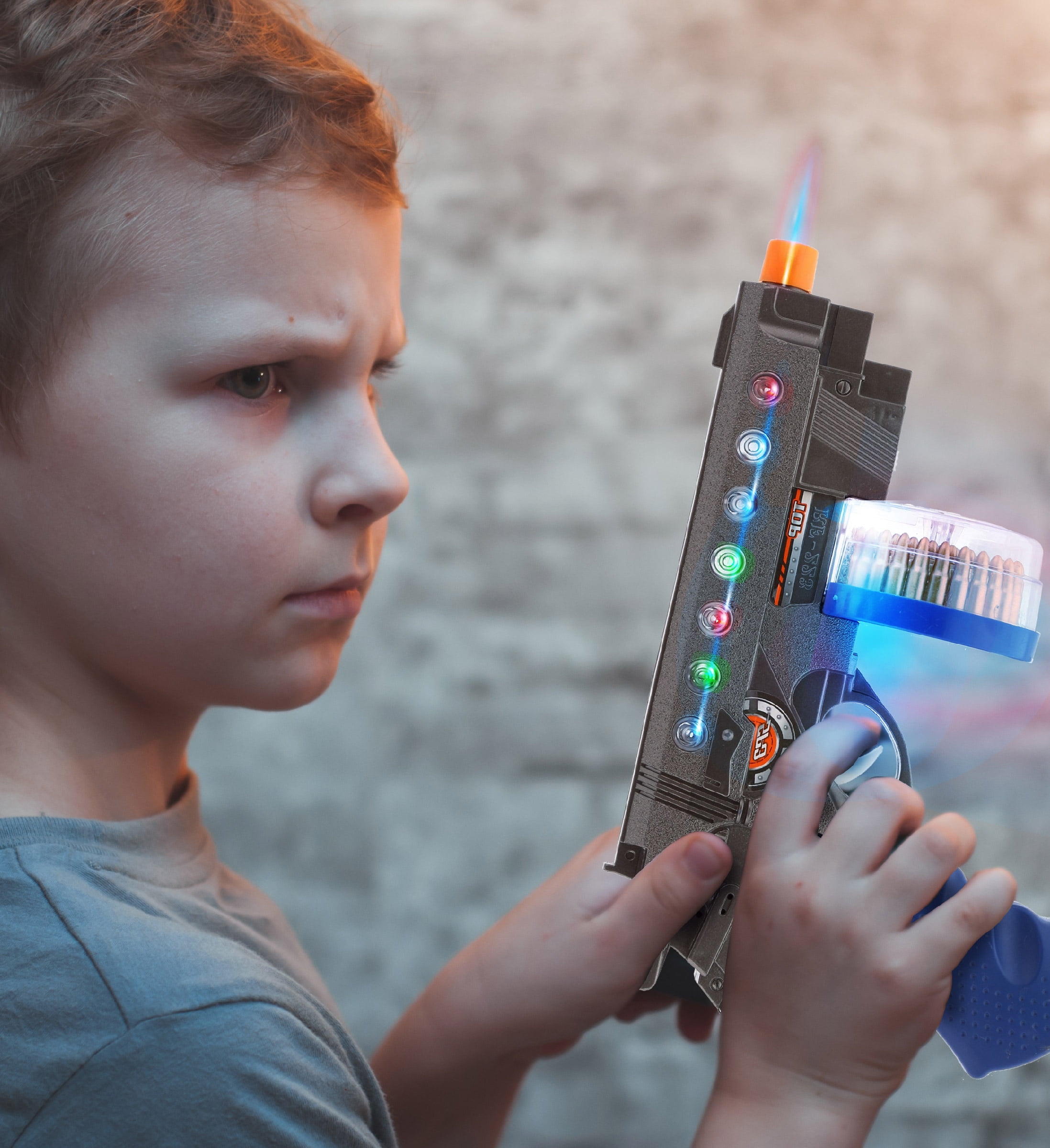 Buy Mozlly Light Up Sonic Space Blaster and Revolver Handgun Gun Toy ...