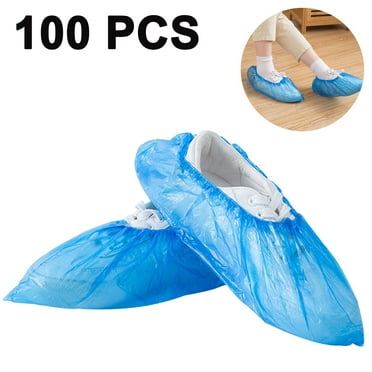 Disposable Plastic Shoe Covers | PE Waterproof Overshoes | Clear ...