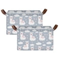 Alpaca Pattern Collapsible Storage Bin Open Home Shelf Basket Water ...