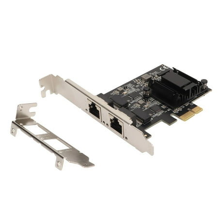 PCIe Card, Dual Port 2500 1000 100Mbps 2.5Gbps Transmission PCI Express ...