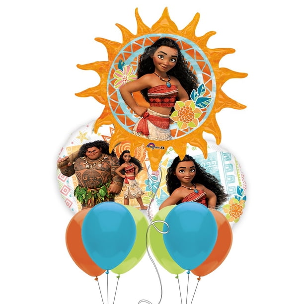 Moana Themed Party Balloon Bouquet - Walmart.com