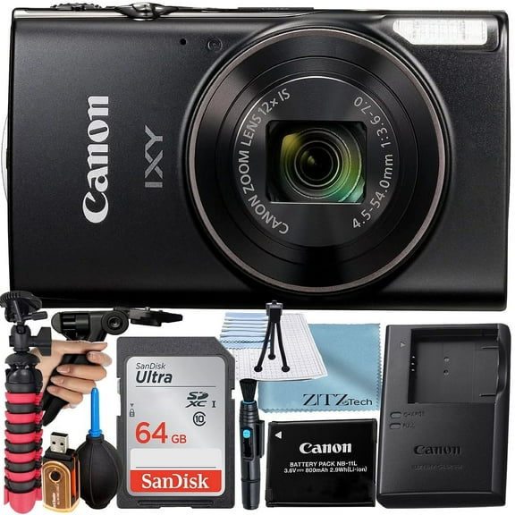 Canon PowerShot ELPH 360 HS Digital Camera | 20.2MP CMOS Sensor, 12x ...