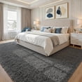 8x10 Area Rugs for Living Room: Ultra Soft Fluffy Shag Grey Rugs for ...