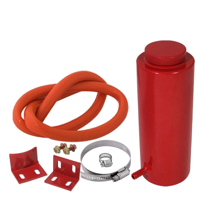 Universal Cylinder Radiator Overflow Coolant Cooling Can Aluminum Tank ...