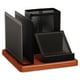 Rolodex Distinctions Desk Organizer, 5 7/8 x 5 7/8 x 4 1/2, Metal/Black ...