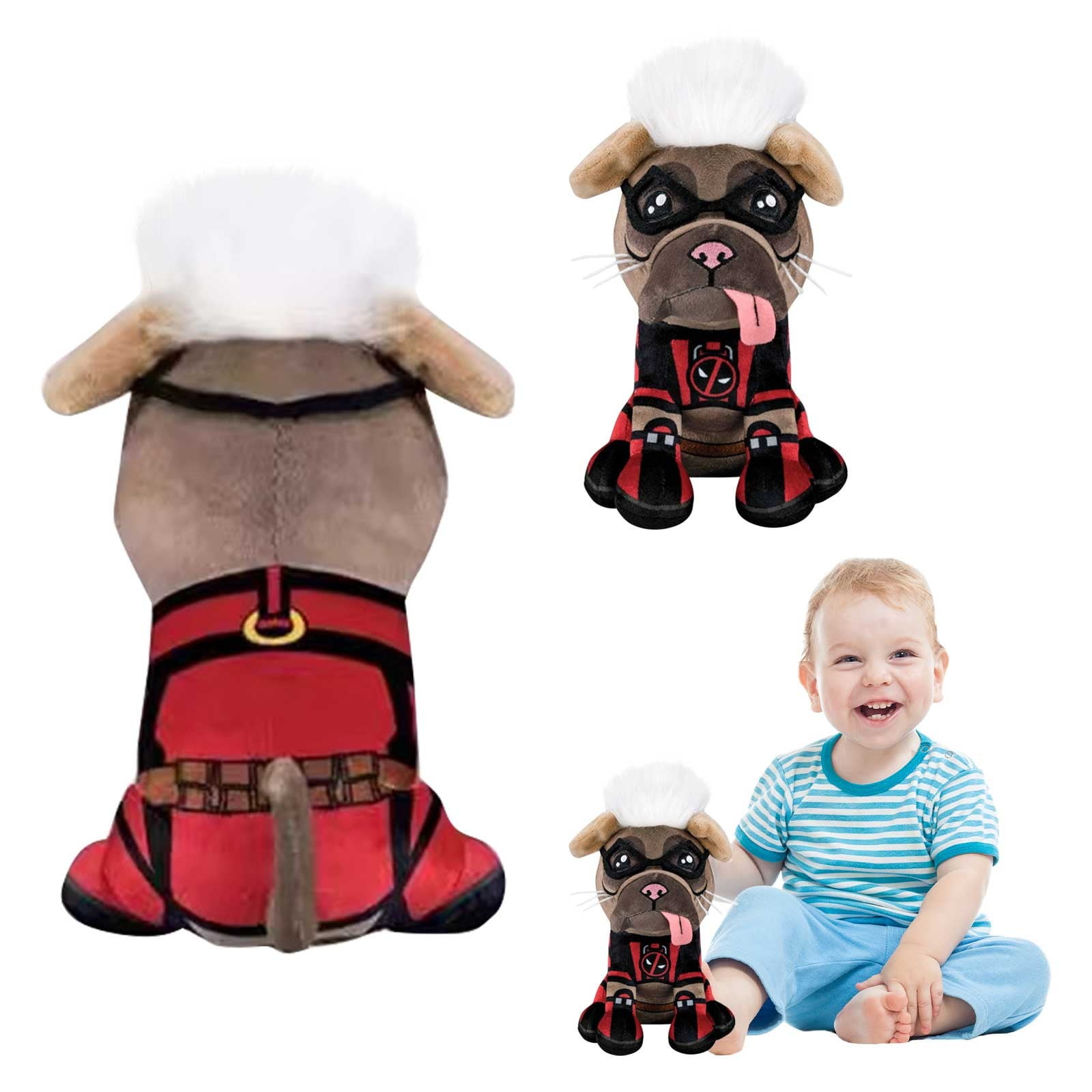 2024 New Dogpool Plush Toy,The Movie Edition Deadpool and Wolverine Stuffed Plushies, Superhero ...