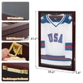Wall Mounted Jersey Display Case for Baseball/Basketball, Pine Wood ...