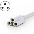 5FT Plug Power Cord T5 T8 LED Tube Power Cable,5FT 3-Outlet Power Cord ...