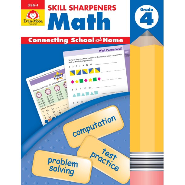 Evan-Moor Math Grade 4 Book - Walmart.com - Walmart.com