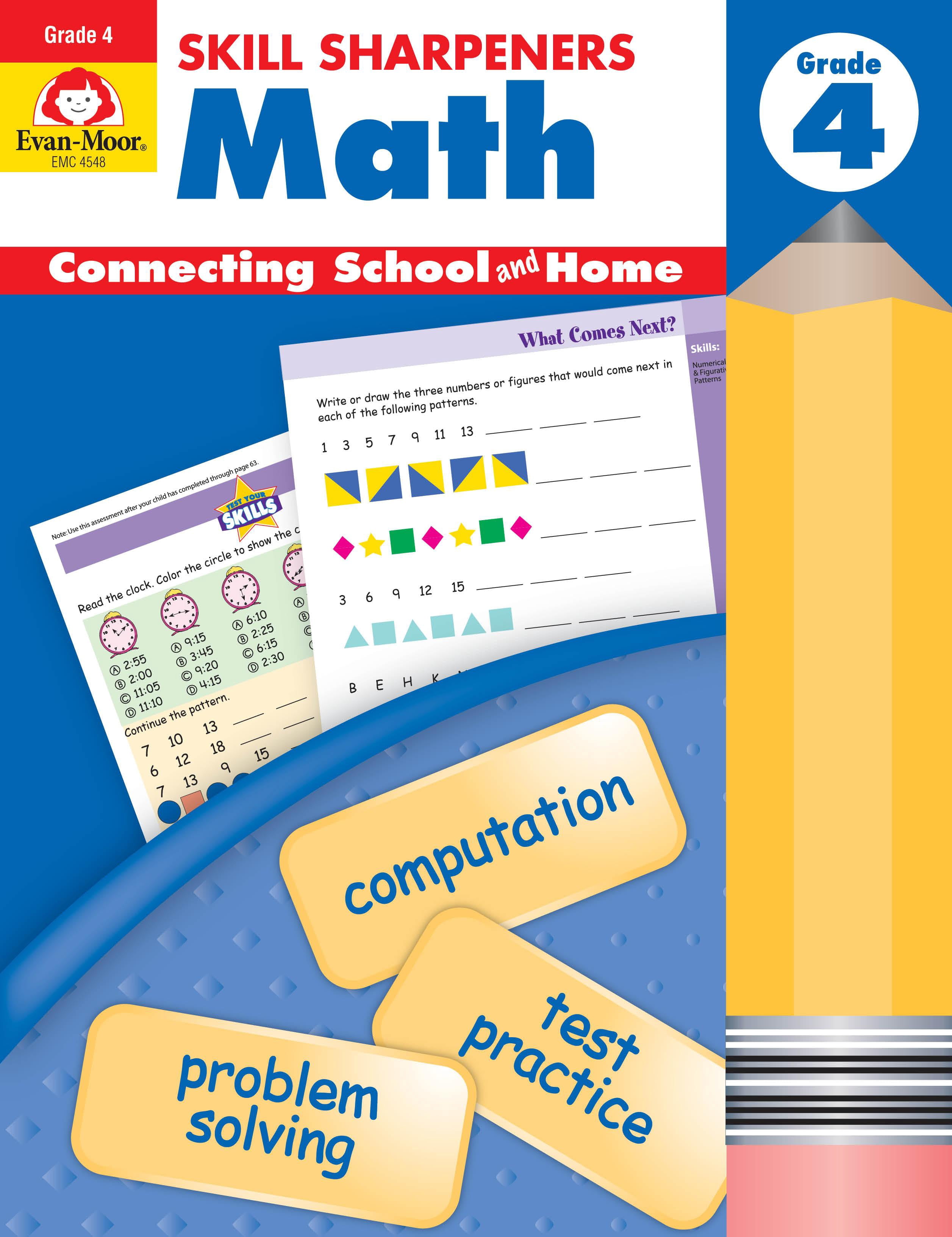 Evan Moor Math Grade 4 Book Walmart