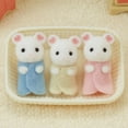 Calico Critters Marshmallow Mouse Triplets - Adorable Baby Family Mice ...