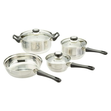Gibson Home Landon 7-Piece Stainless Steel Cookware Set - Walmart.com