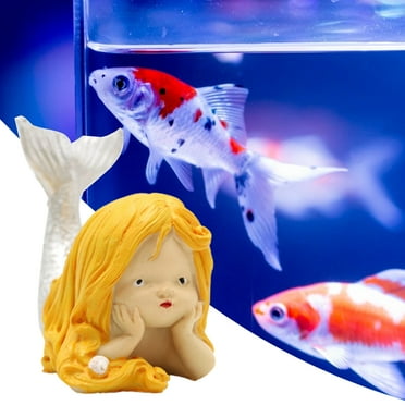 Penn-Plax Little Mermaid Aquarium Ornament – Flounder – Mini Resin ...