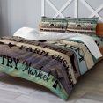 4 Piece Duvet Cover Set Full, Farmhouse Chicken Cow Pig Soft Breathable ...