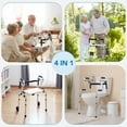 Health Line 4 in 1 Folding Walker with Seat, Adjustable, Extra 2 Skis ...