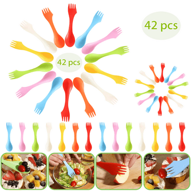 SKYSONIC Titanium Collapsible Spork, Lightweight Camping Cutlery, and ...