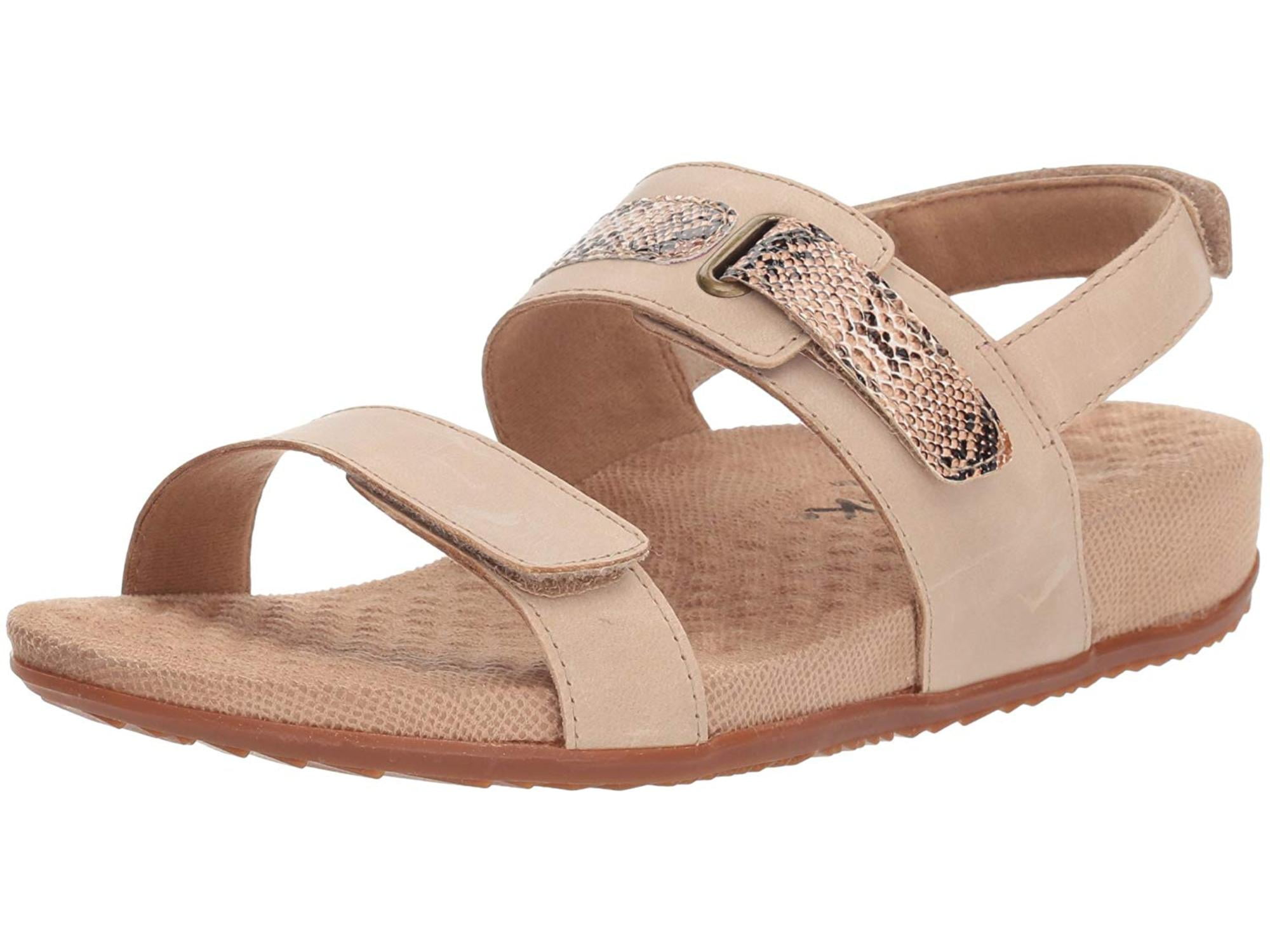 SoftWalk Womens Bimmer Leather Open Toe Casual Sport Sandals | Walmart ...