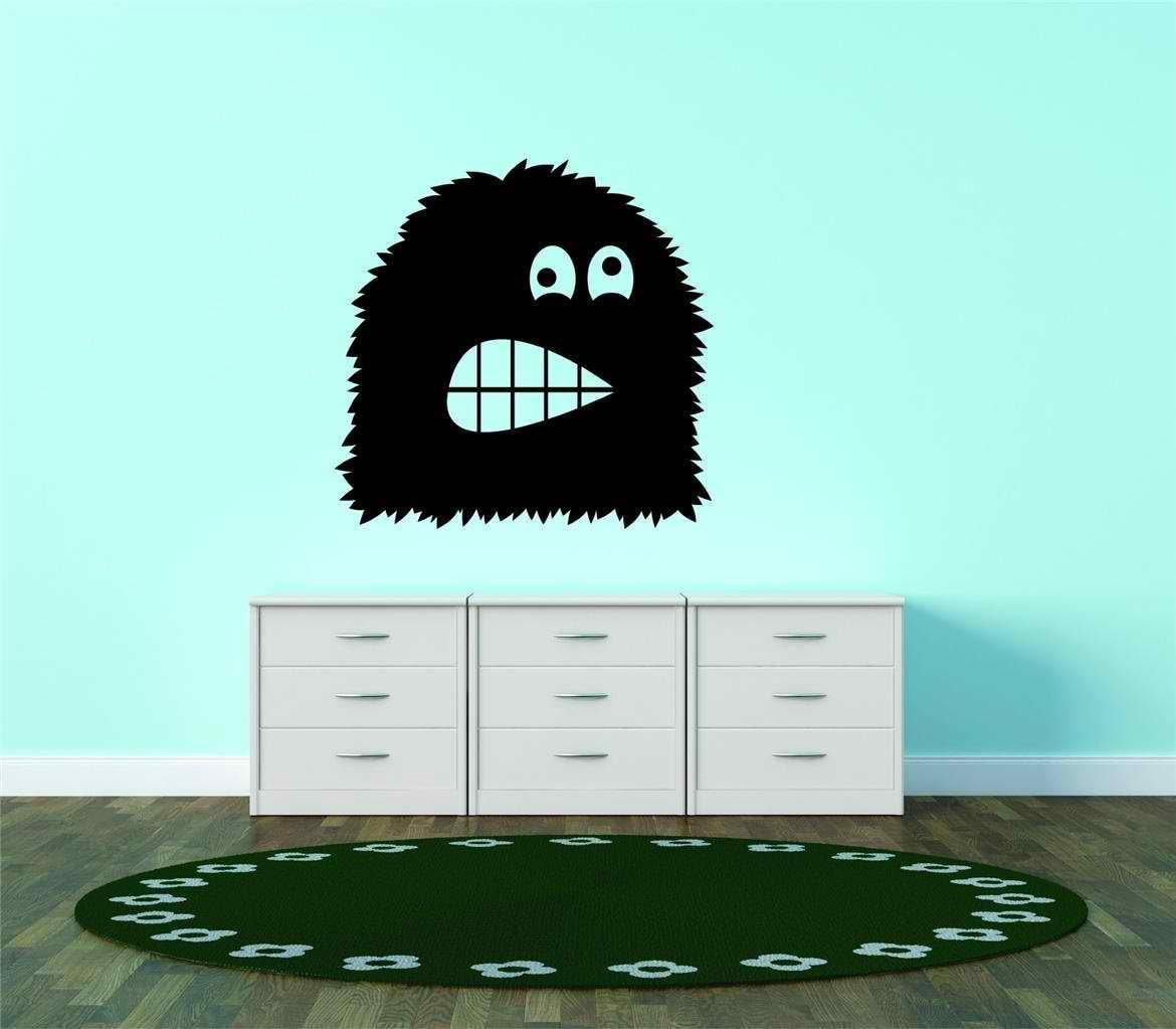 Children Funny Funny Wall Decal Decoration Cute Hairy Monster ...