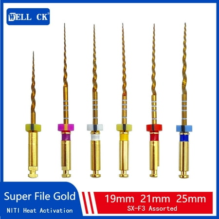 Dental Instrument Super File Gold Rotary Pro Heat Activation Flexible ...
