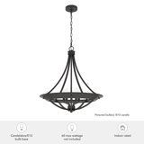 Hunter 24 inch Perch Point Noble Bronze 4 Light Pendant Ceiling Light ...