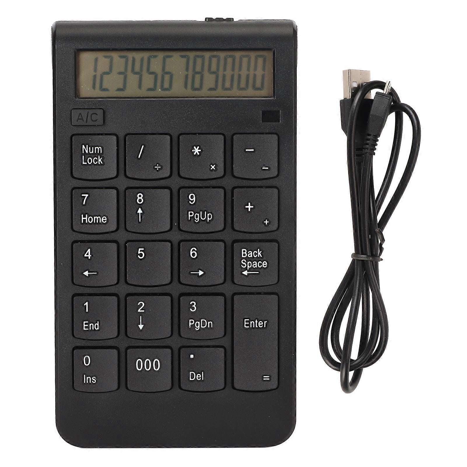 2.4G Numeric Keypad with Screen U Shaped Keys 32.8ft Effective Distance ...