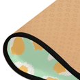 Green Background Pattern Runner Rug 24x72 Inch Cushioned Non Slip Soft ...